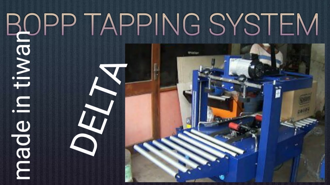 fully auto bopp tapping system 1"to 3"for tapping of courugeted box.for ...