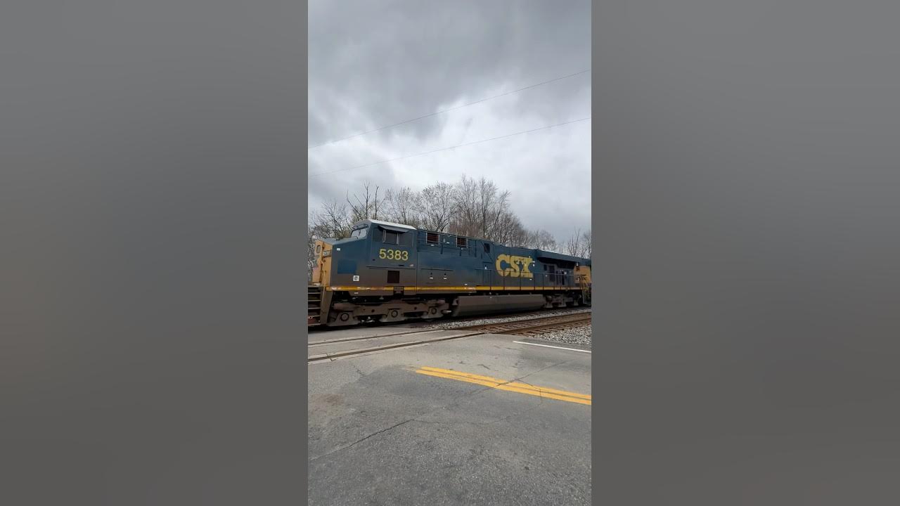 CSX B158 Empty Coke Express Train from Creston, Ohio 4/12/2024 #csx #train #railroad #shorts # ...