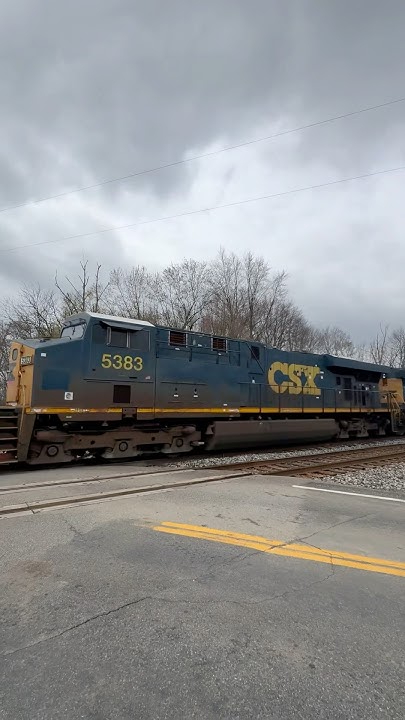 CSX B158 Empty Coke Express Train from Creston, Ohio 4/12/2024 #csx #train #railroad #shorts # ...