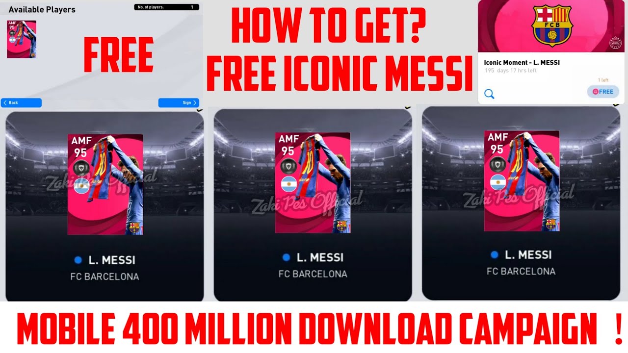 Free iconic Messi | How to participate #Messi challenge 400M Downloads ...