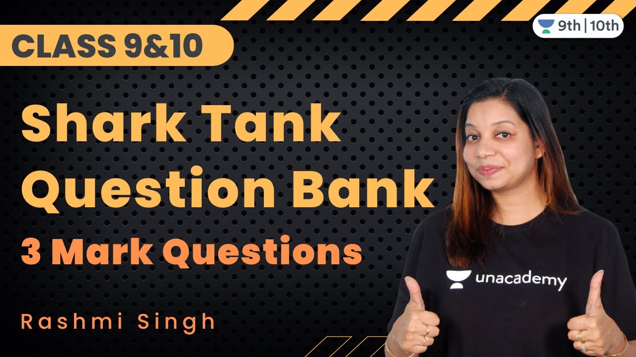 3 Mark MCQs | Shark Tank Question Bank | Rashmi Singh - YouTube