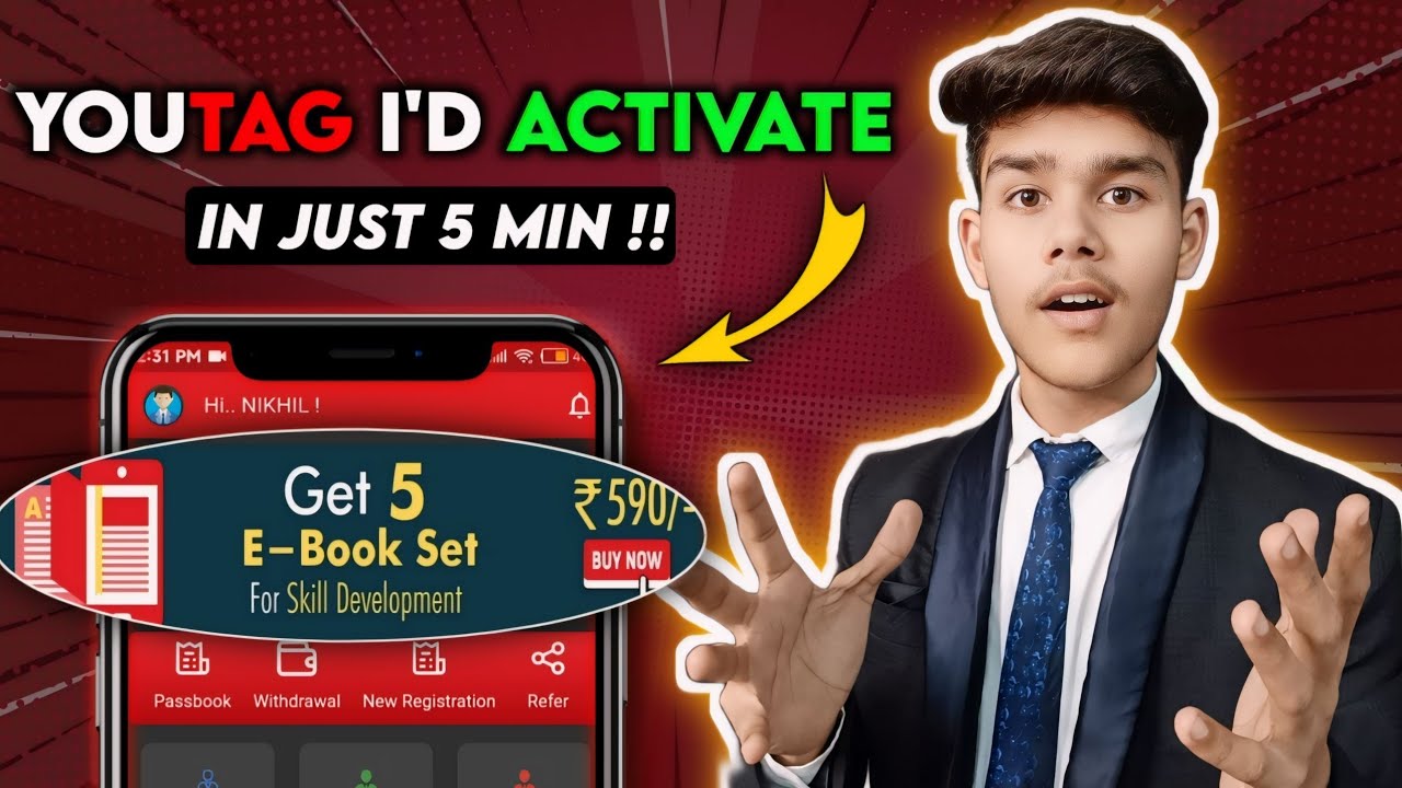 How to Activate Youtag I'D in Just 5 Min | Youtag Id activate kaise kare - YouTube