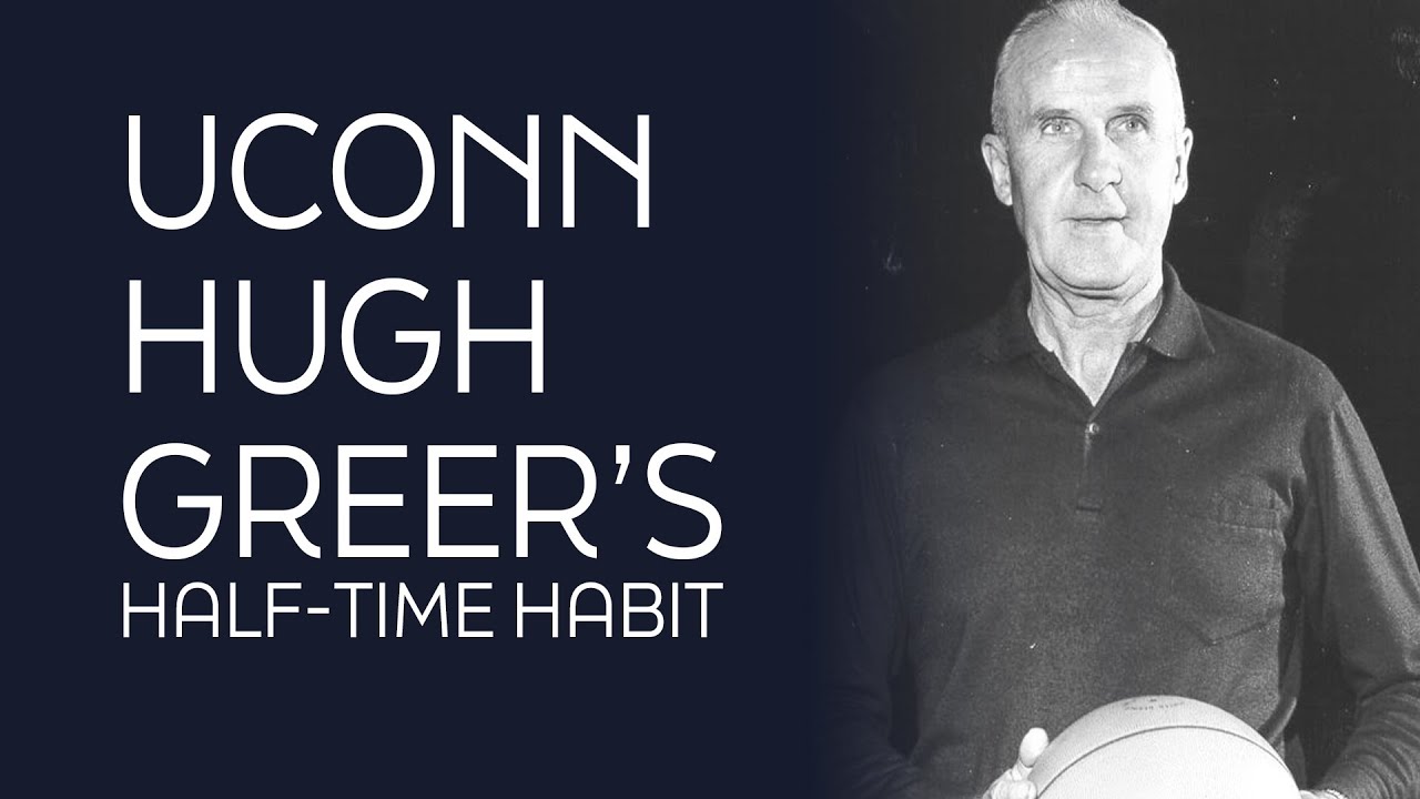 UConn's Legendary Basketball Coach Hugh Greer's Half-Time Habit - YouTube