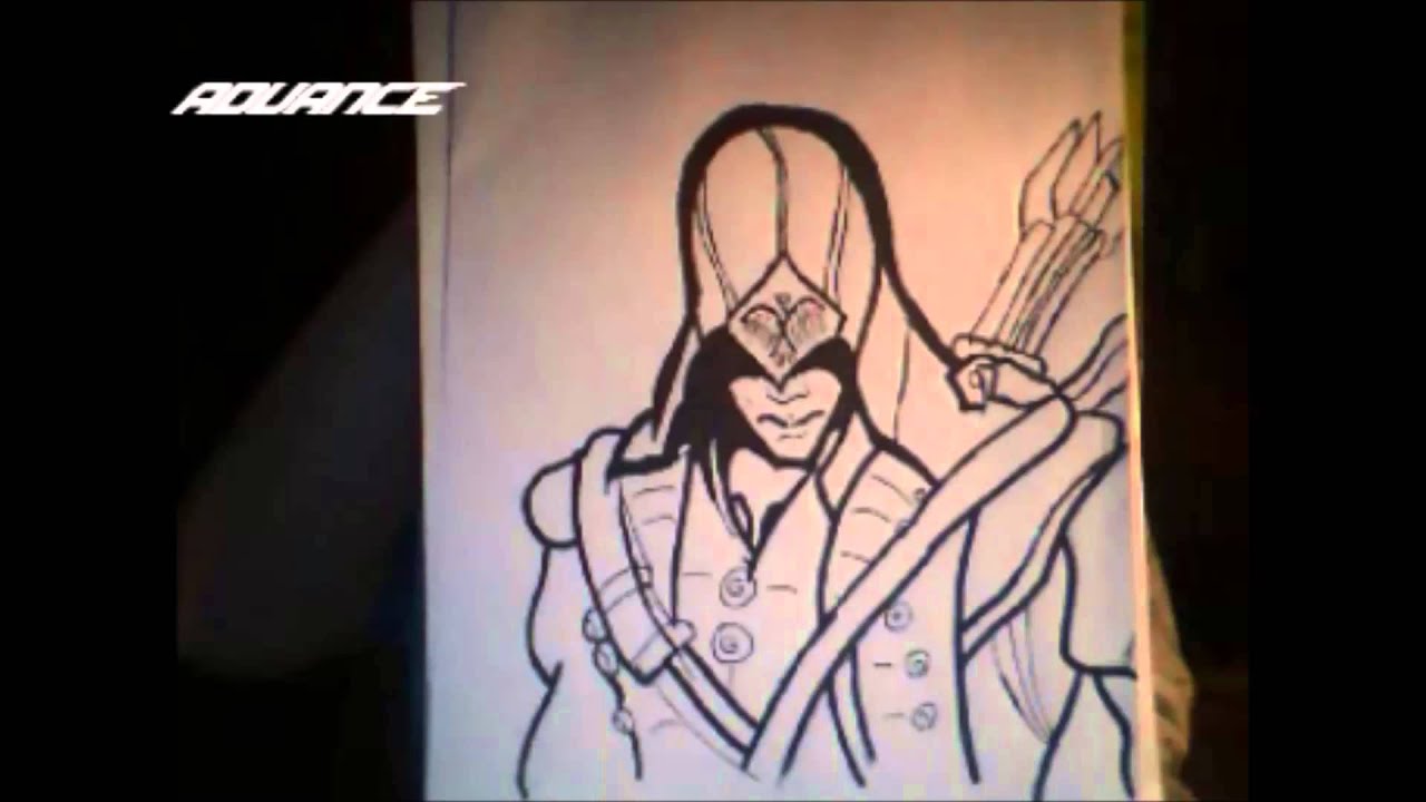 Drawing of Connor (Assassin's Creed 3) - YouTube