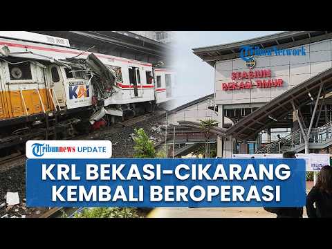 PT KAI Pastikan Operasional KRL Jalur Bekasi-Cikarang Kembali Dibuka Hari ini Pasca Laka Maut Kereta