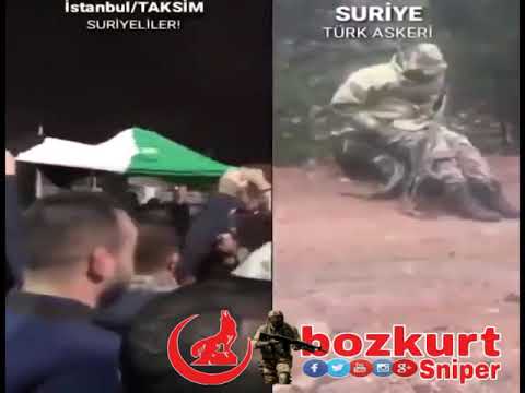 Şeref Yoksunu Mahlukatlar siz Taksim meydanında Suriye bayrağı açarken benim \