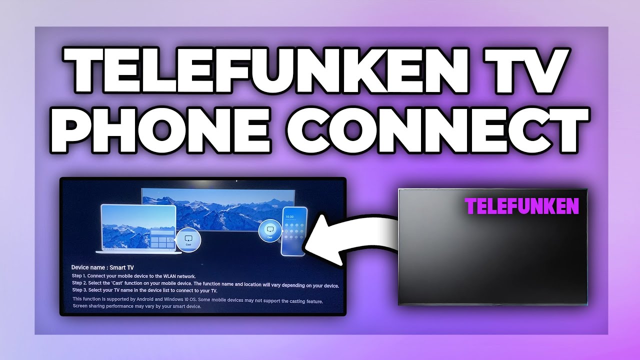 Telefunken TV connect with phone - screen mirroring android Tutorial ...