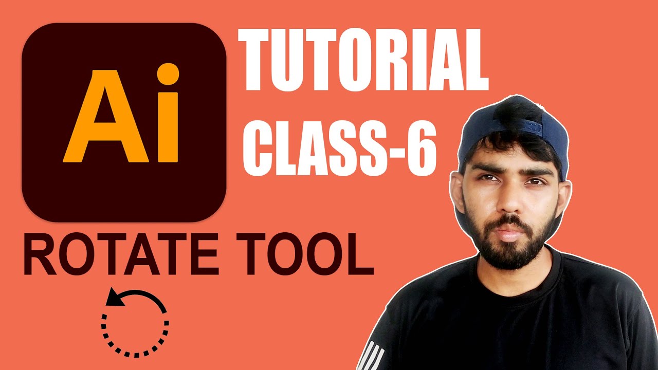 Adobe Illustrator Tutorial Rotate Tool | Class-6 - YouTube