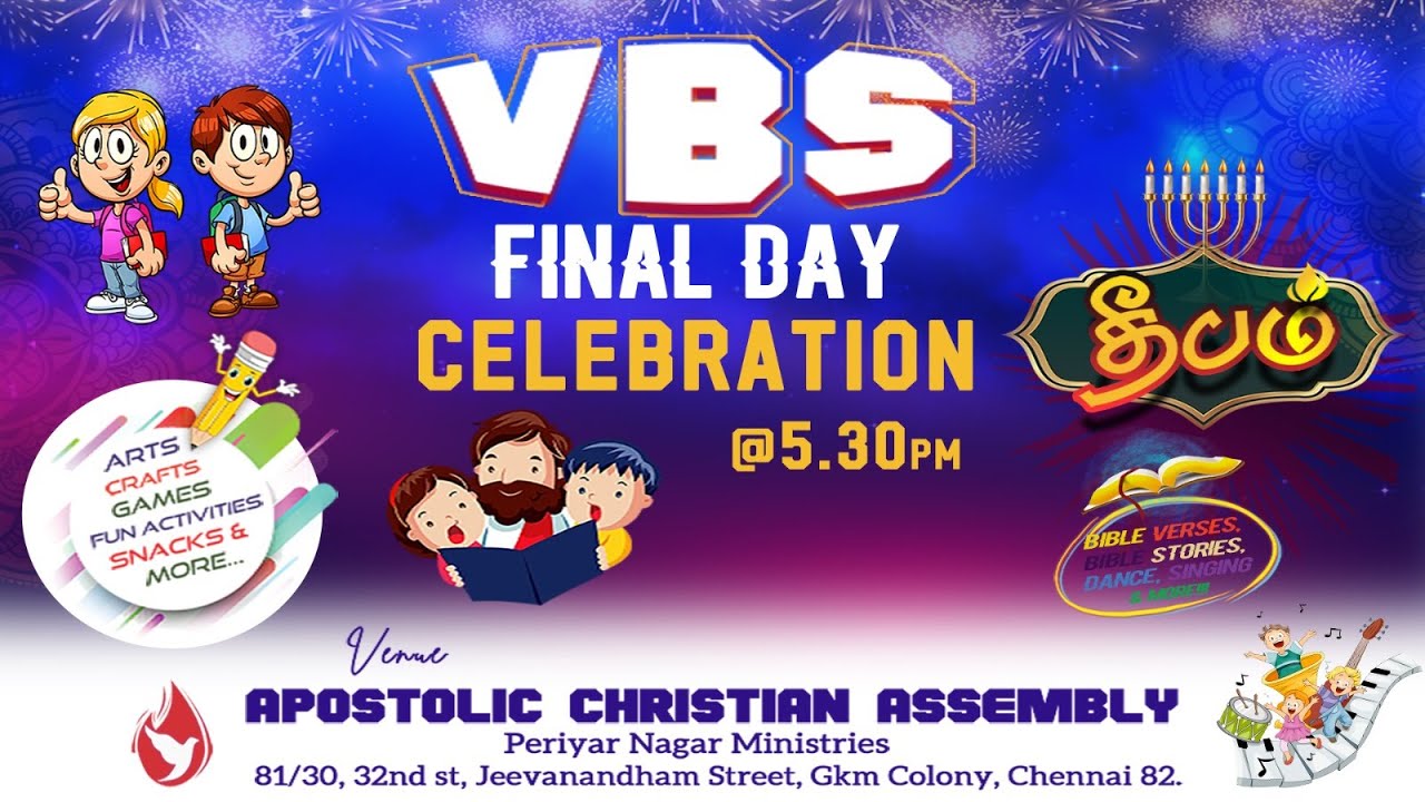 🔴 LIVE - VBS Final Day Celebration | 05-05-2024 - YouTube