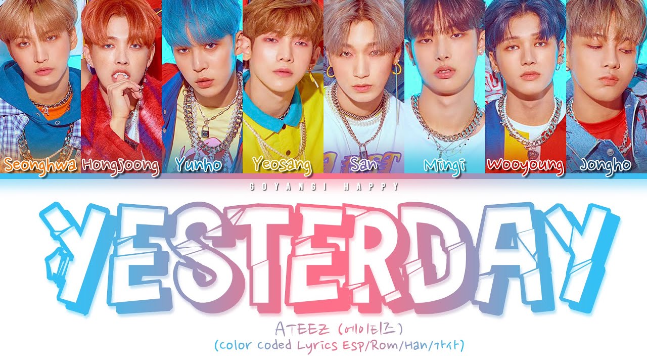 ATEEZ (에이티즈) - YESTERDAY (Block B Cover) 'Sub Español' (Color Coded ...