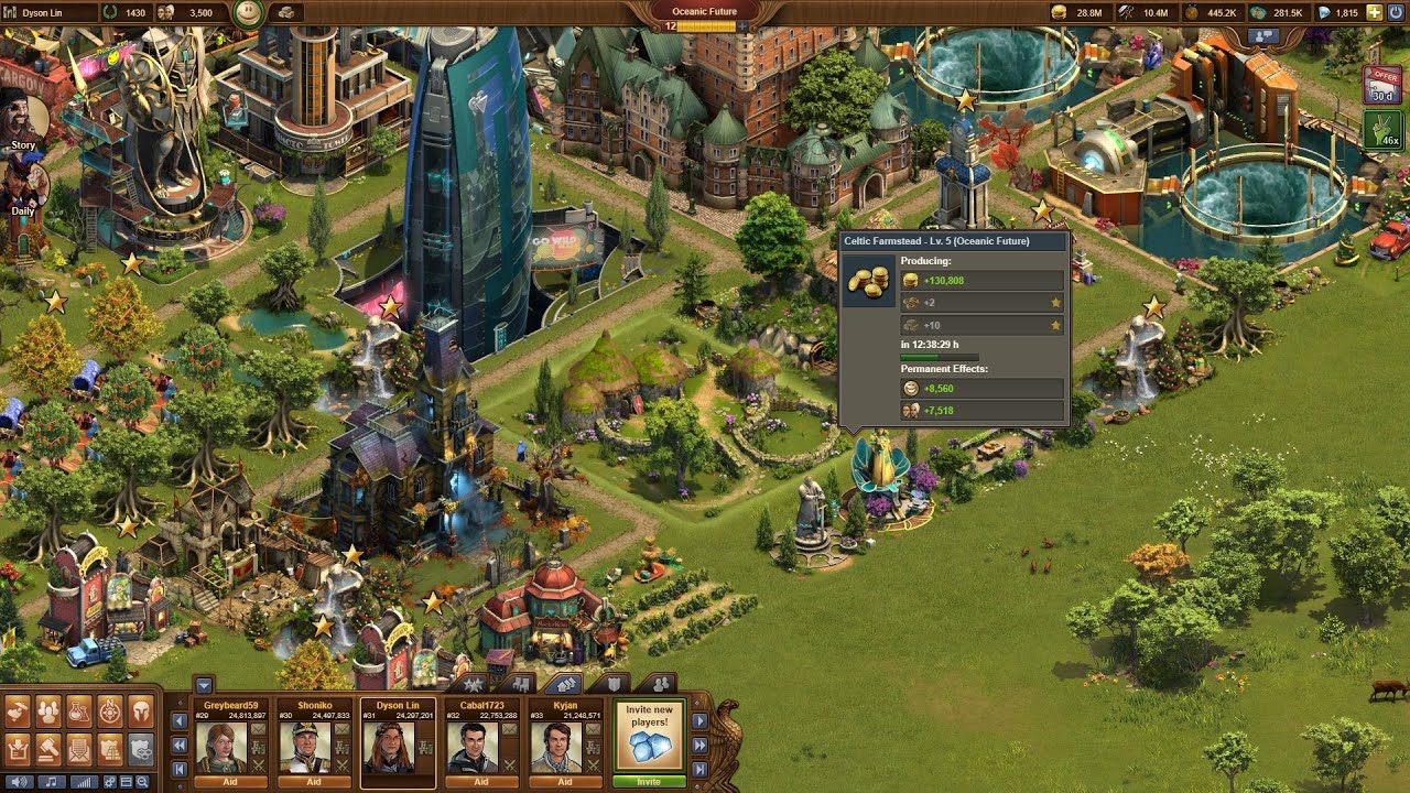 Celtic Farmstead - Level 5 (Oceanic Future) [Forge of Empires] - YouTube