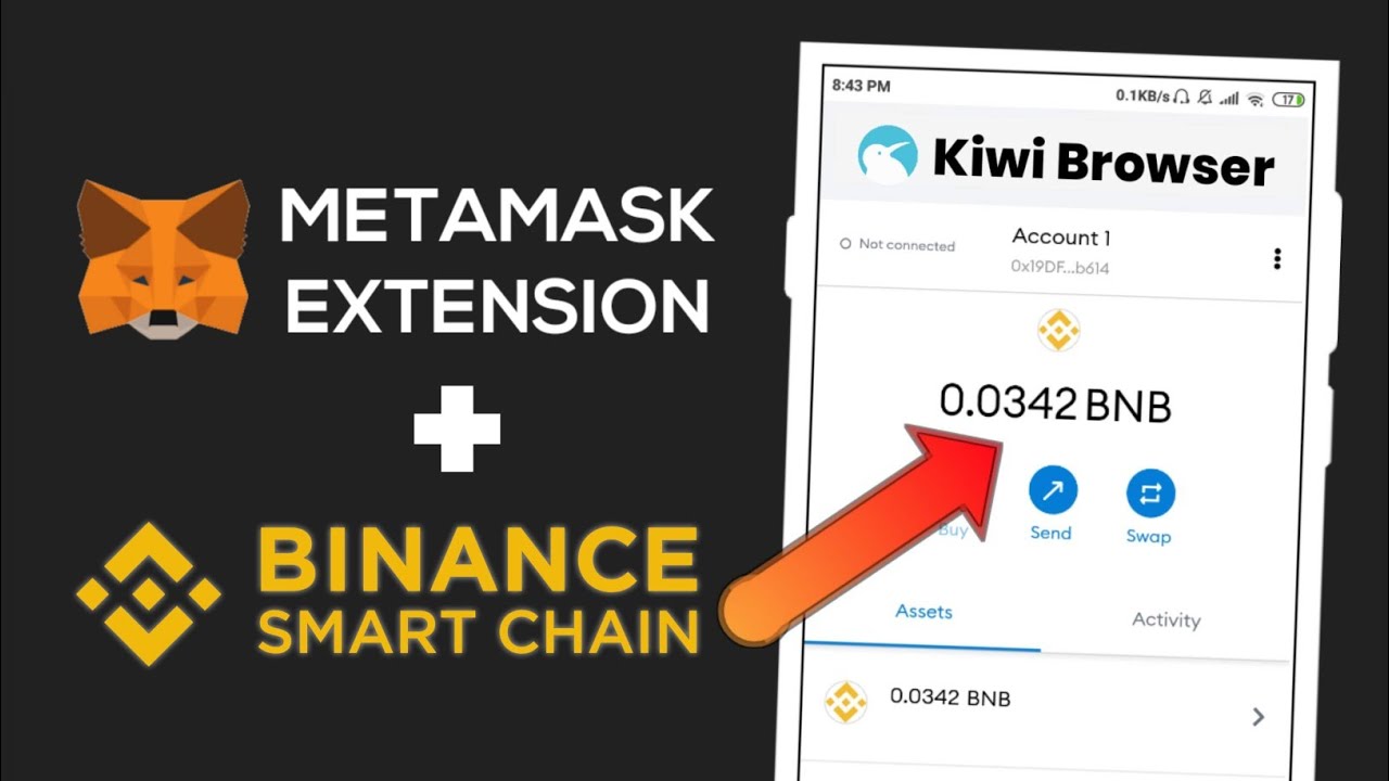 How to use MetaMask Extension on Mobile & add Binance Smart Chain? Kiwi ...