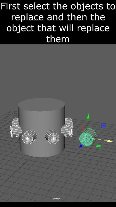 How to Replace Objects in Maya - Super Easy Guide #3Dmodelling #maya #mayaautodesk #short # ...