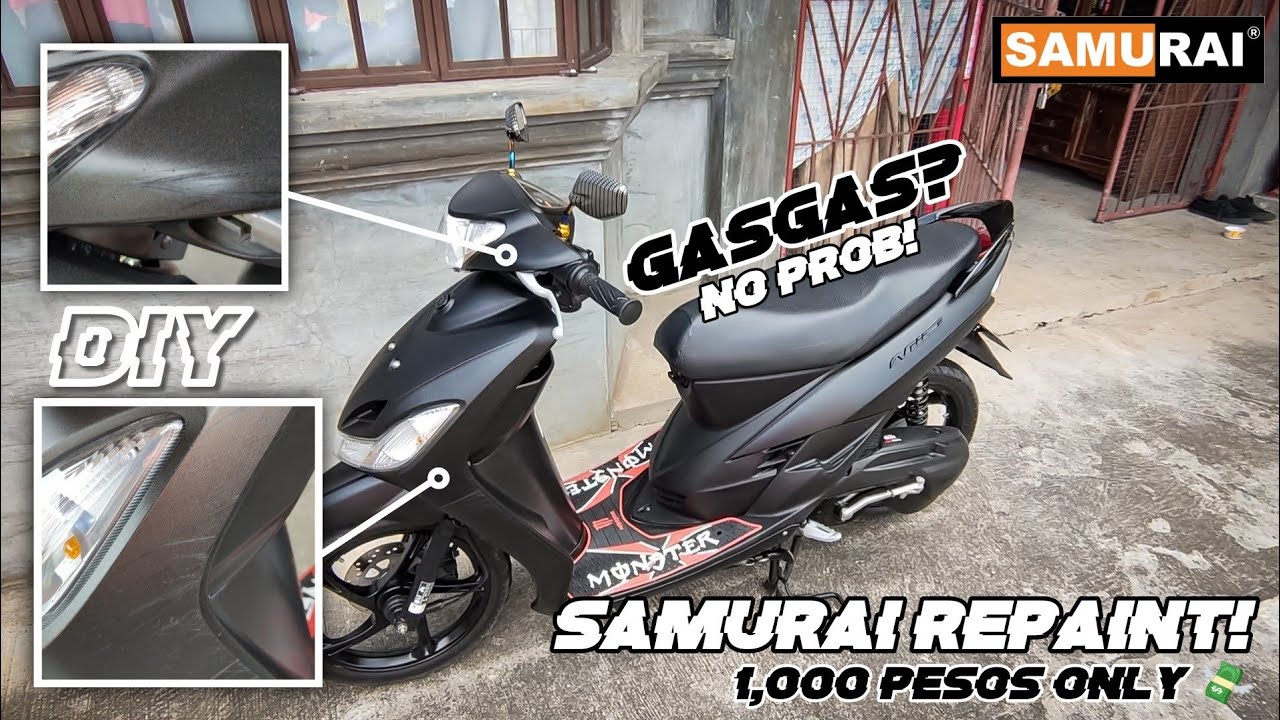 Mio Soulty fairings repaint (stock color) - YouTube