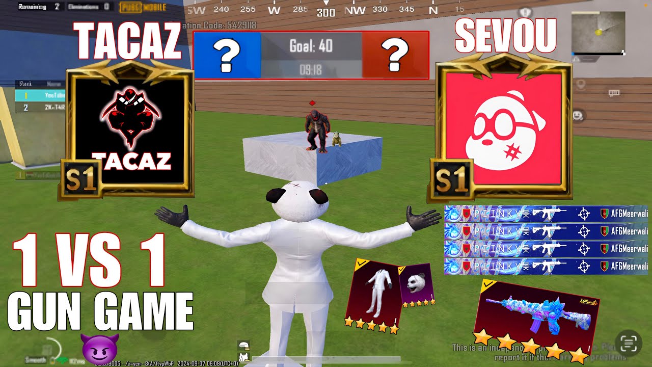 BEST FUNNY😂WOW GAMEPLAY WITH TACAZ AND SEVOU😱1VS1 GUN GAME DEATH MATCH🔥 ...