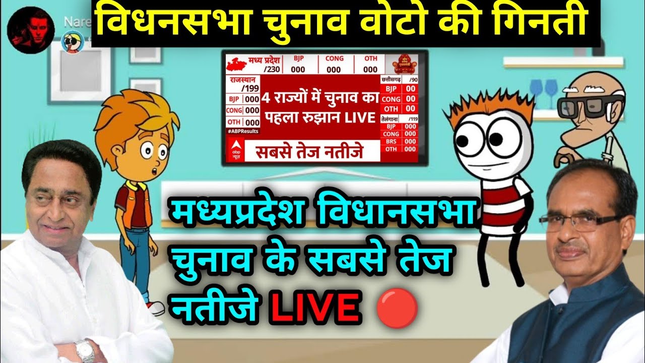 MP Election Results Live 🔴 मध्यप्रदेश विधानसभा चुनाव के नतीजे | 3 ...