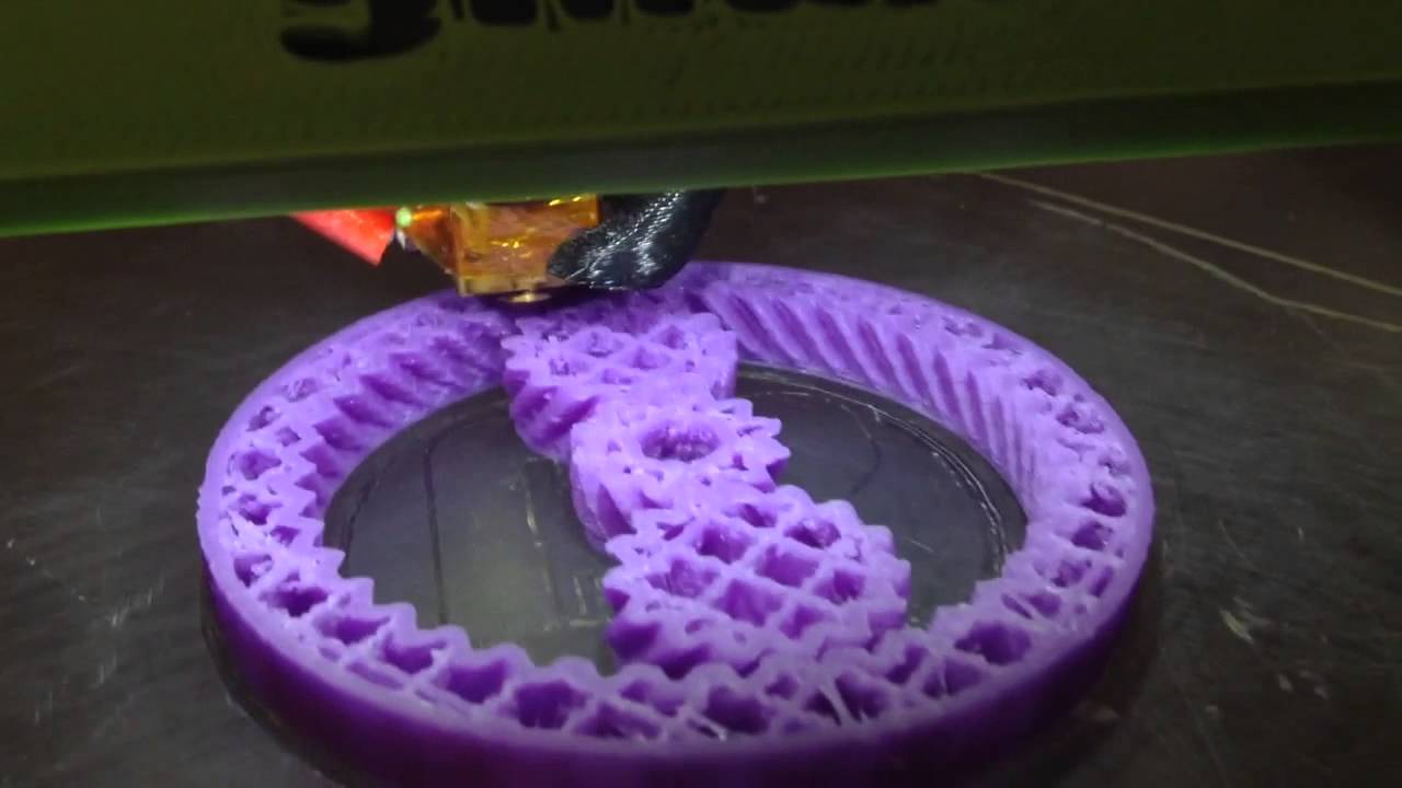 GMAX 3d printer raw!!!!! Test print planetary gears - YouTube