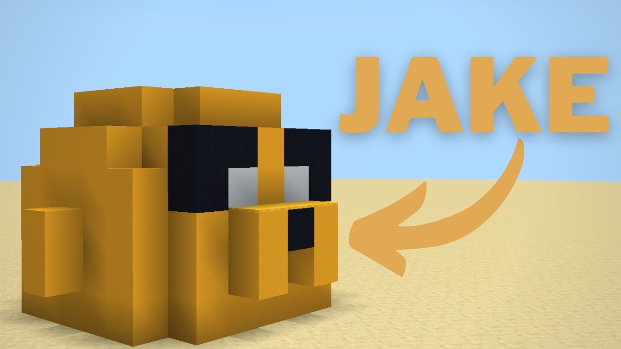 How To Build Jake From Adventure Time In Minecraft Youtube