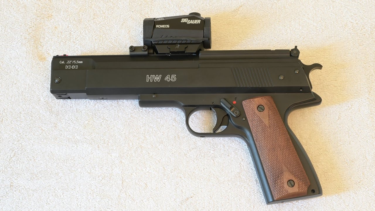 Sig Sauer ROMEO5 how to fit to a Weihrauch HW 45 : 4K Widescreen. - YouTube