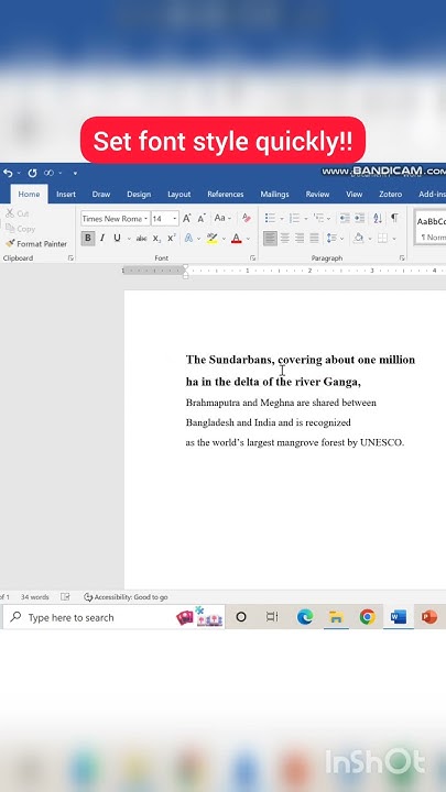 set font style quickly!!#shorts #computer_basics #tricks #msword #formatpainter - YouTube