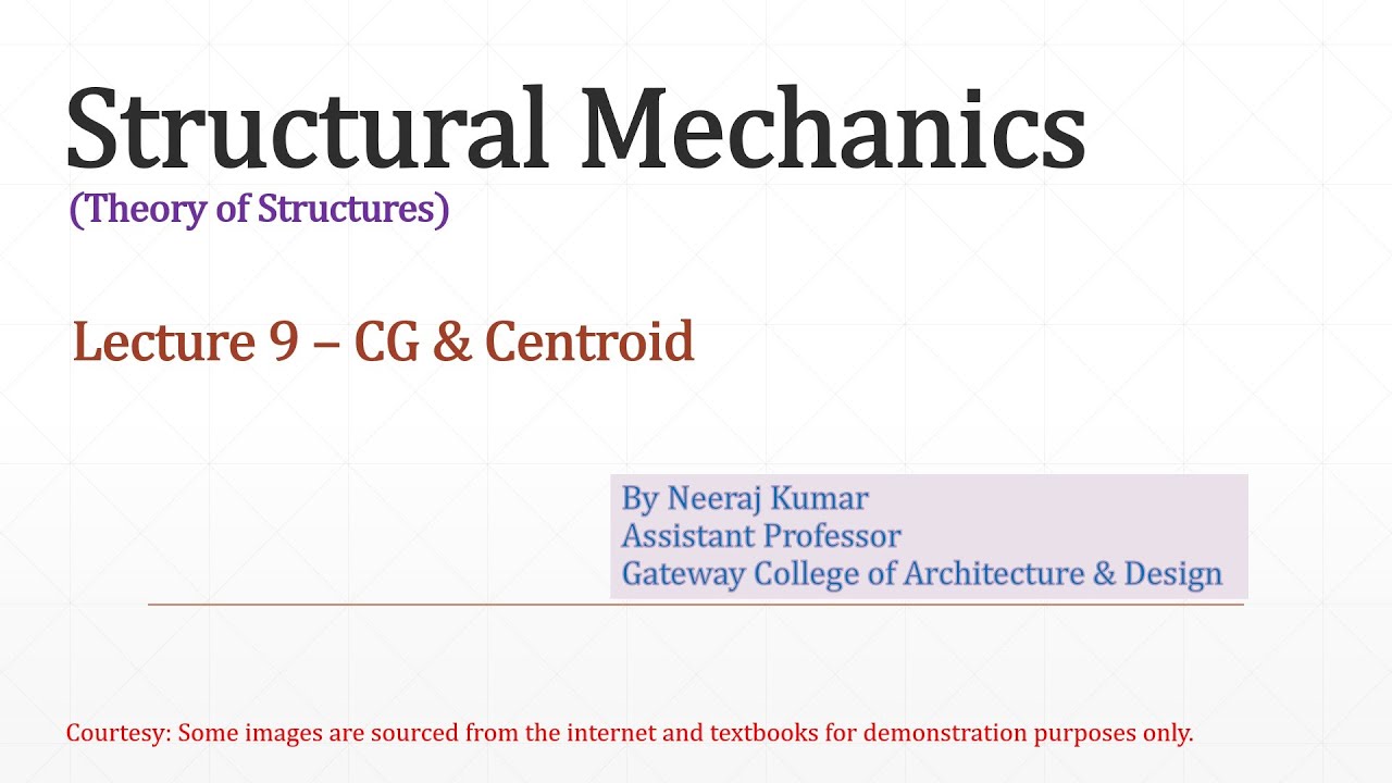 Lecture 9 Part 6 CG and Centroid - Composite bodies - YouTube