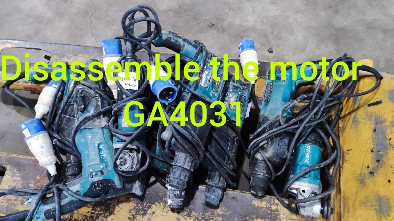 Disassemble the motor GA4031 - YouTube