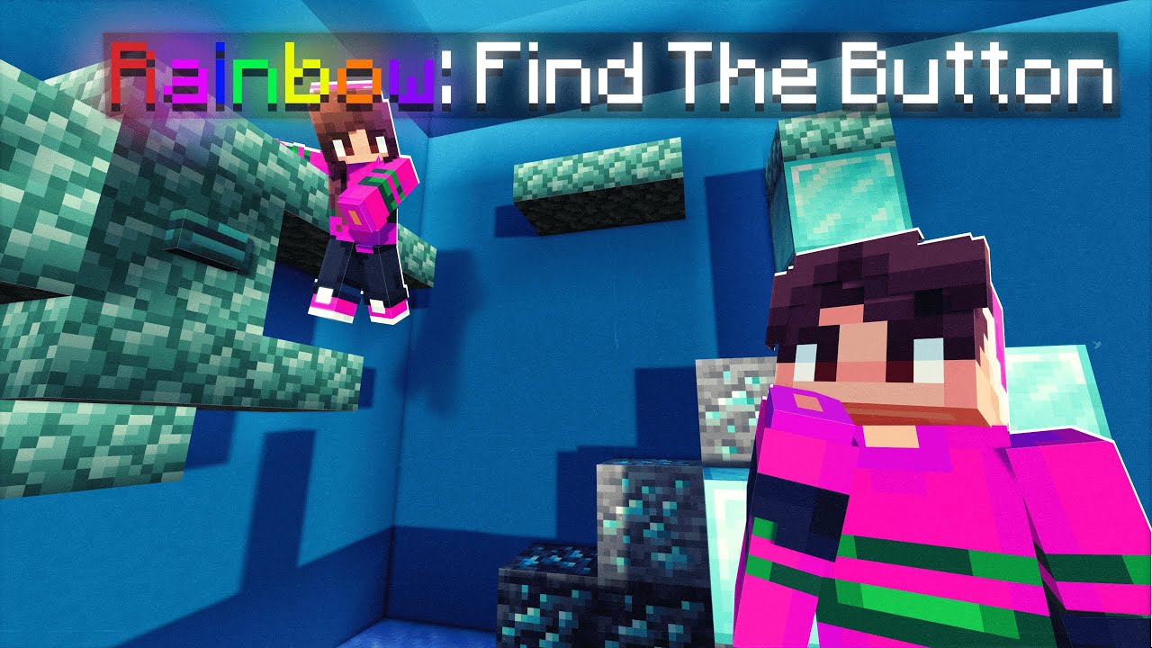We Took on the Most COLORFUL Find the Button in Minecraft! - YouTube