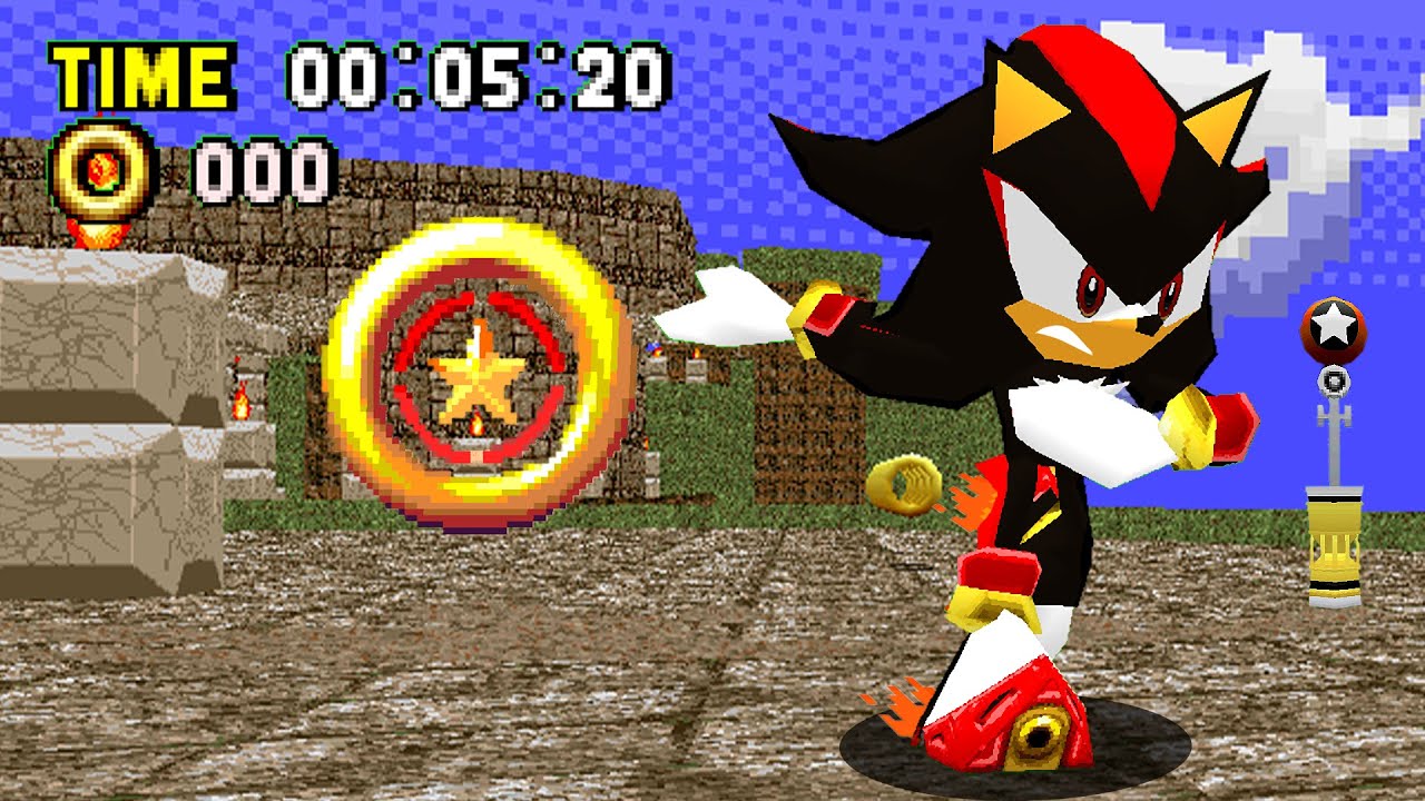 Shadow the Hedgehog recreated in Sonic Robo Blast 2 - YouTube