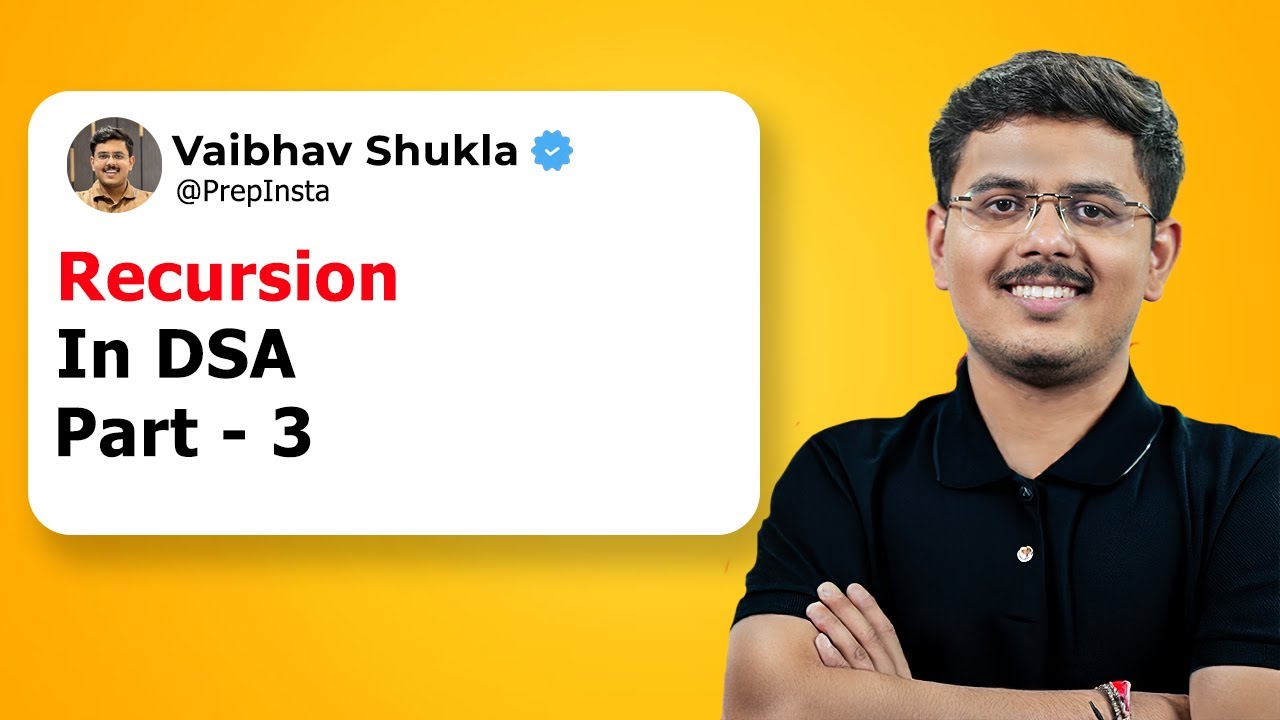 Recursion in DSA | C++ | Part 3 - YouTube