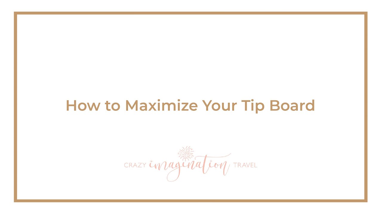 How to Maximize Your Tip Board - YouTube