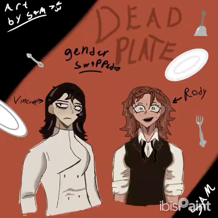 Dead plate gender Swapped 😋 #art #deadplate #vincent #rody - YouTube