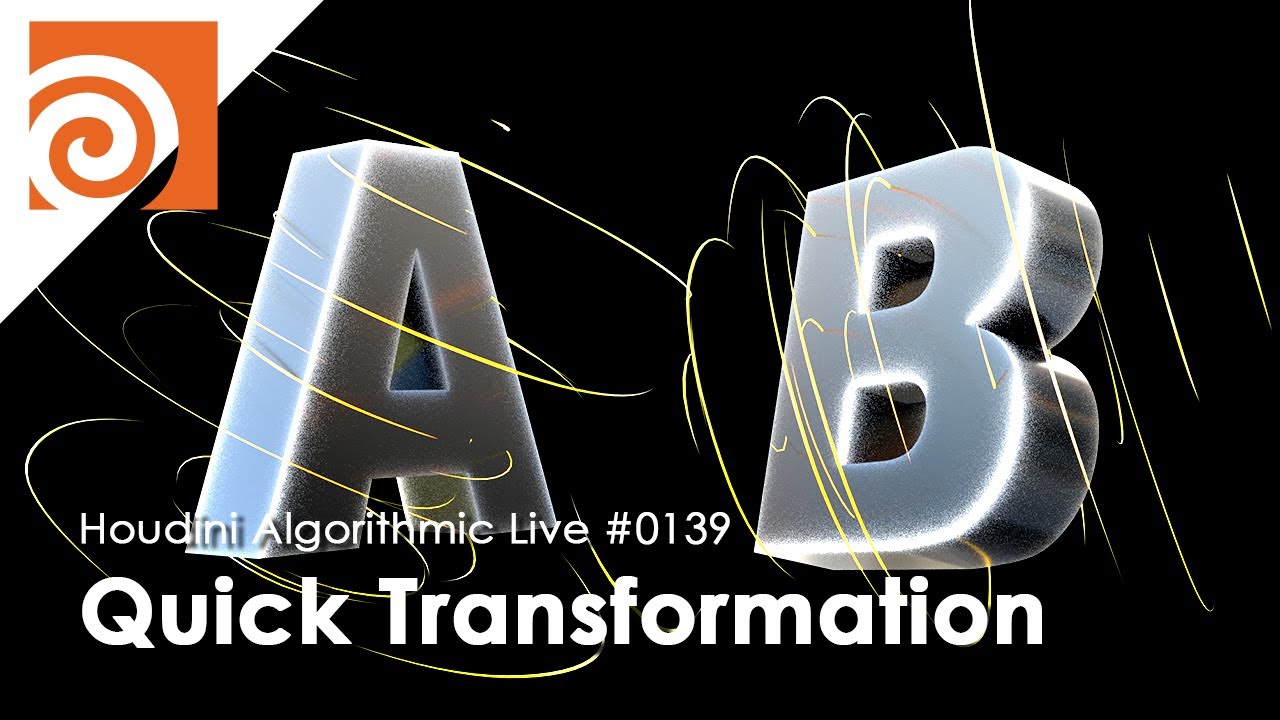 Houdini Algorithmic Live #139 - Quick Transformation / Transition - YouTube