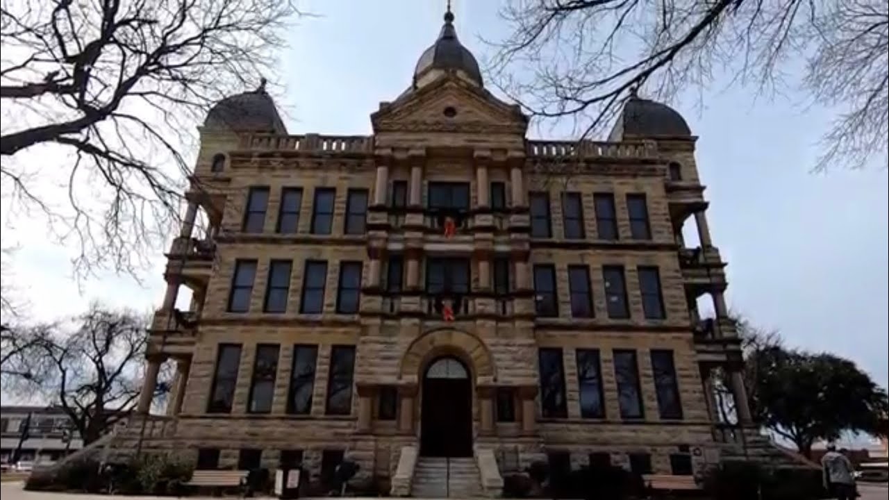Touring the top of Denton courthouse - YouTube