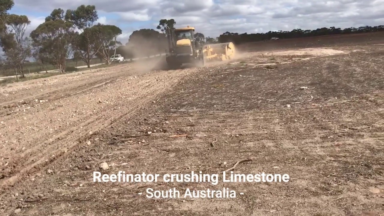 Reefinator crushing limestone in South Australia - YouTube