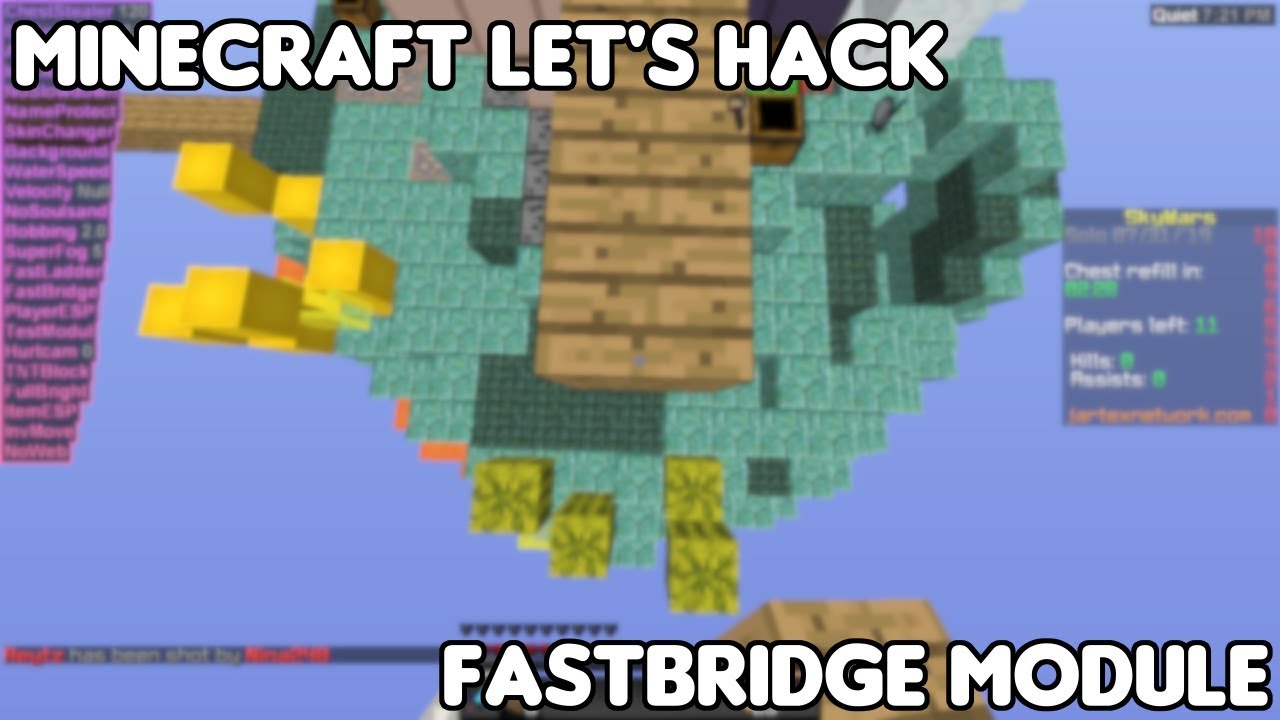 FastBridge / Eagle Module | Minecraft Let's Hack | Free Minecraft Hack ...