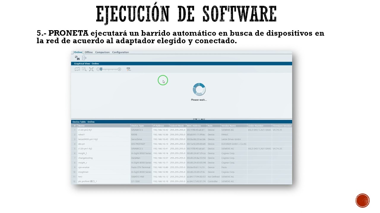 000 Software Proneta Identificación de Dispositivos en Red Profinet ...