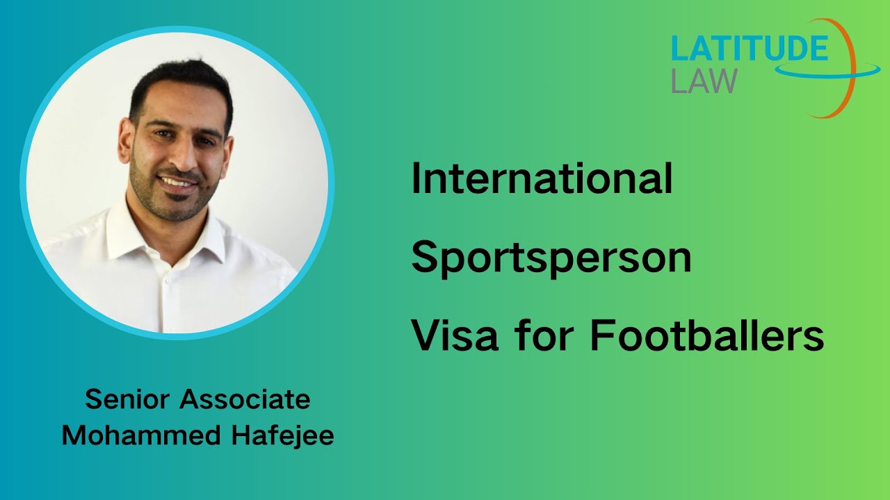 Navigating the International Sportsperson Visa for Elite Footballers ...