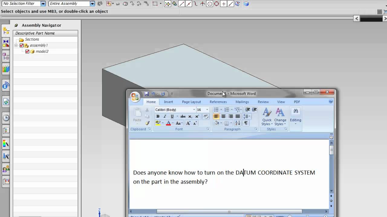 NX 8 - YouTube