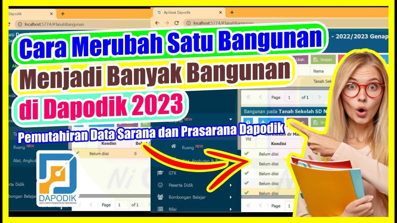 Cara Merubah Satu Bangunan Menjadi Banyak di Dapodik - YouTube