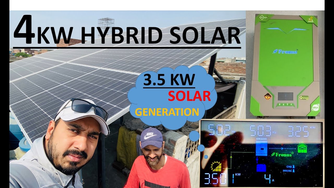 4 KW SOLAR SYSTEM WITH 3.5KW LIVE SOLAR GENERATION | MS Heavey Duty ...