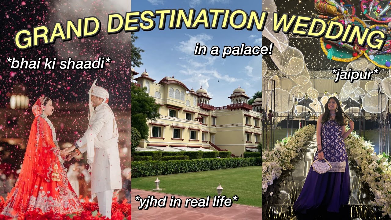 GRAND *DESTINATION* WEDDING VLOG!💍 *yjhd in real life* - YouTube