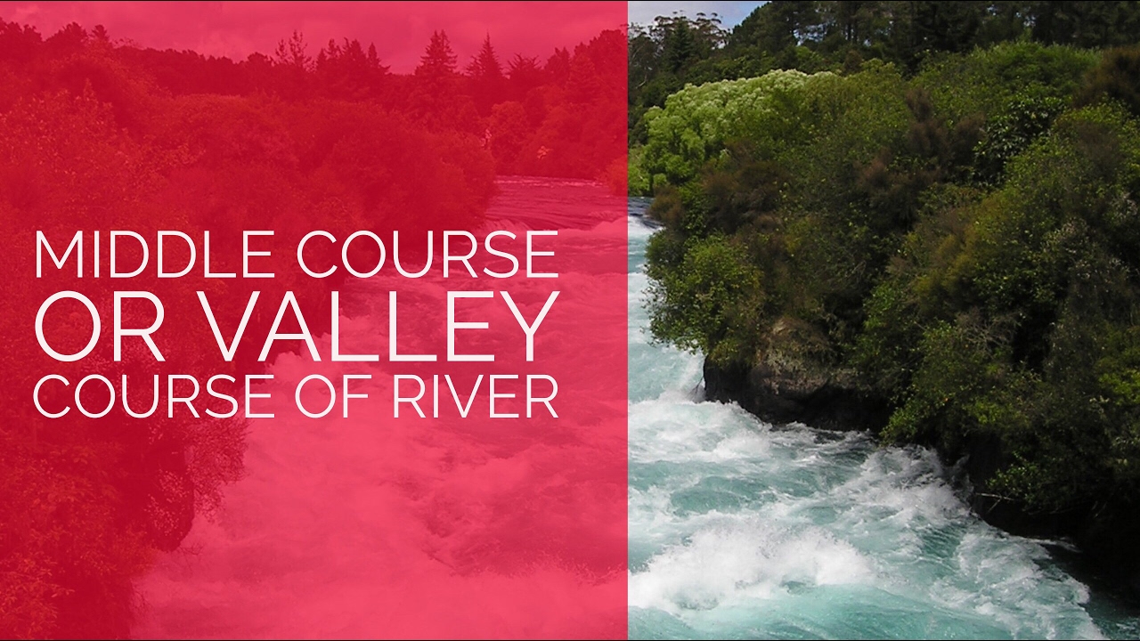 Middle course or valley course of river : IAS Geography Lectures - YouTube