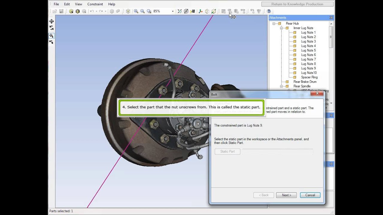 Simulating the Loosening or Tightening of a Nut or Bolt - YouTube