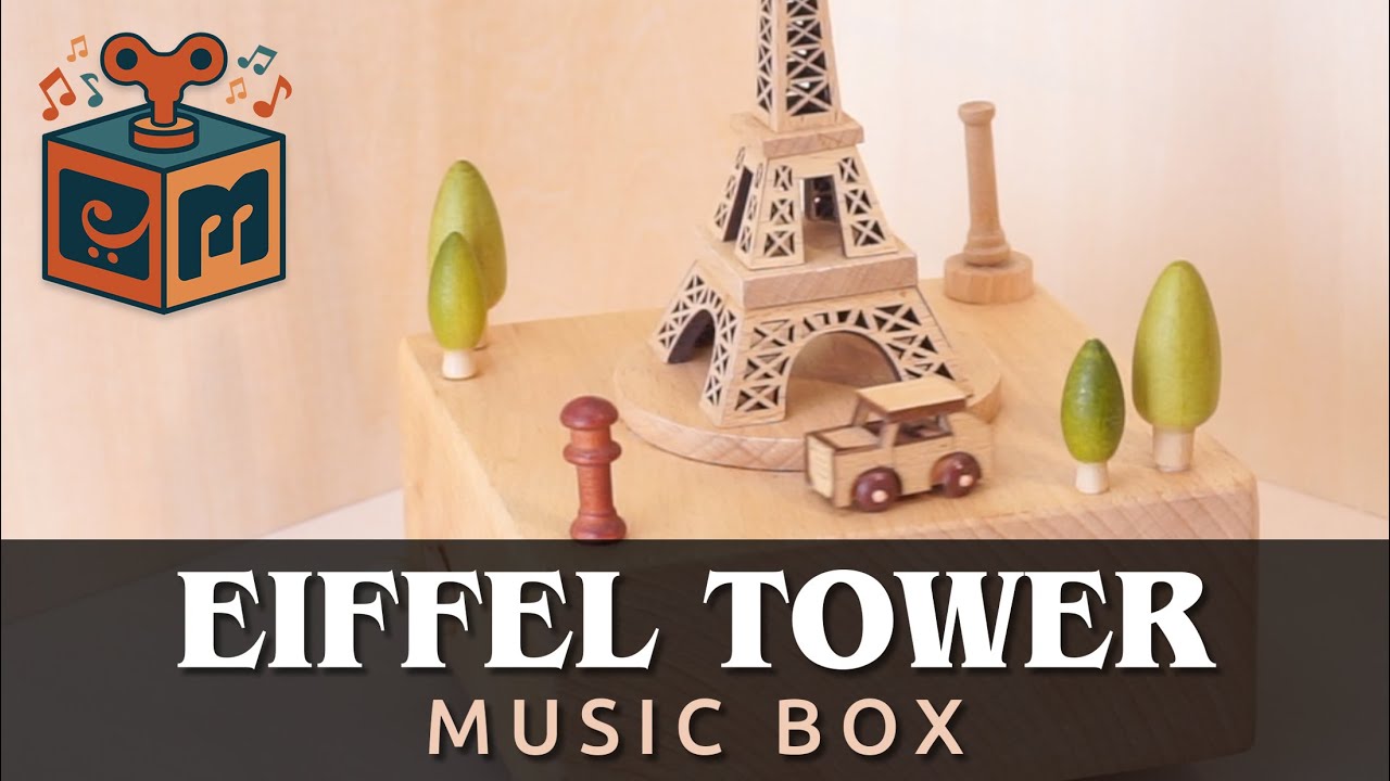 Paris Eiffel Tower Music Box with Moving Car (Melody: "Meet") | Curious ...