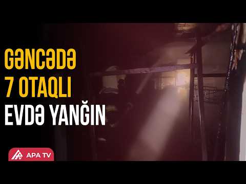 Gəncədə ikimərtəbəli evdə yanğın oldu | APA TV