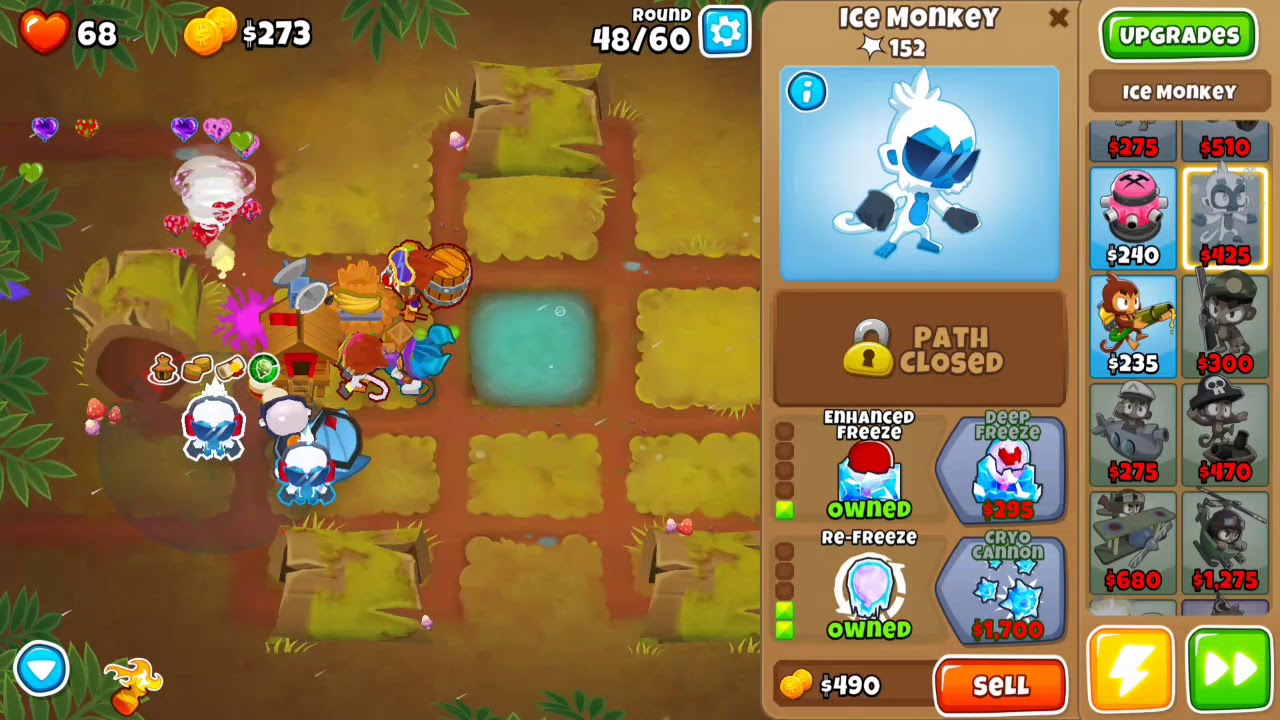 Bloons TD 6, Round 100 deflation no Monkey Knowledge - YouTube