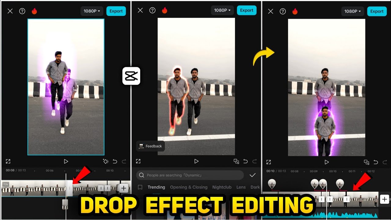 Trending Video Editing Object Drop Effect Capcut | Capcut Video Editing Tutorial | video editing ...