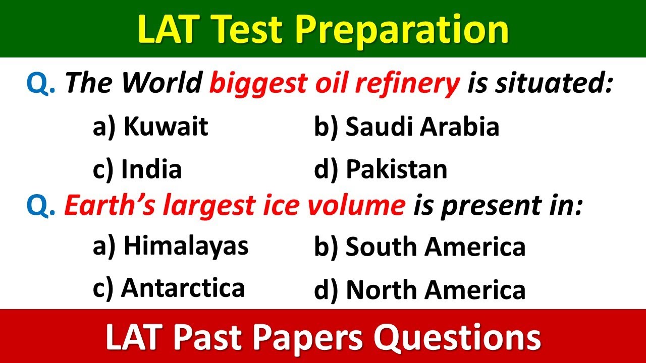 LAT Test Preparation | LAT Preparation | HEC LAT Test Preparation | LAT ...