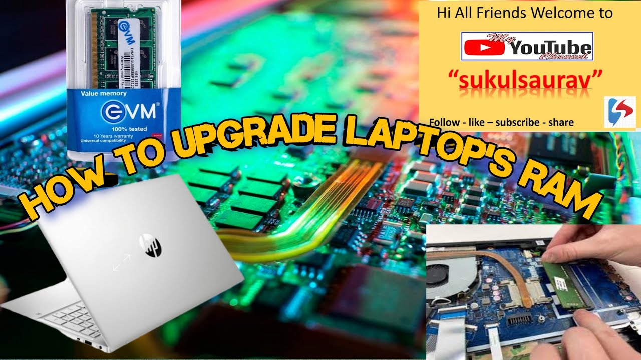 How to upgrade the RAM (memory) on a Laptop - YouTube
