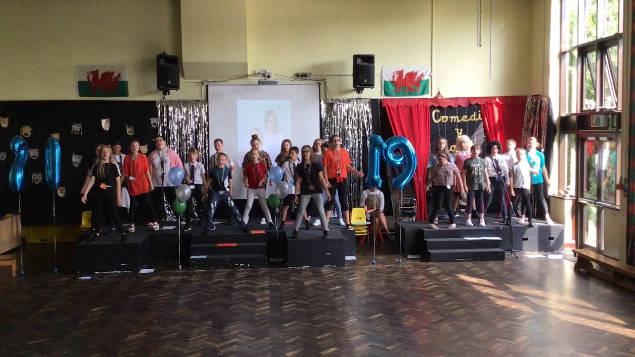 'Ni yw Nant Caerau' - Cân Gadael Bl 6 Ysgol Nant Caerau 2019 - YouTube